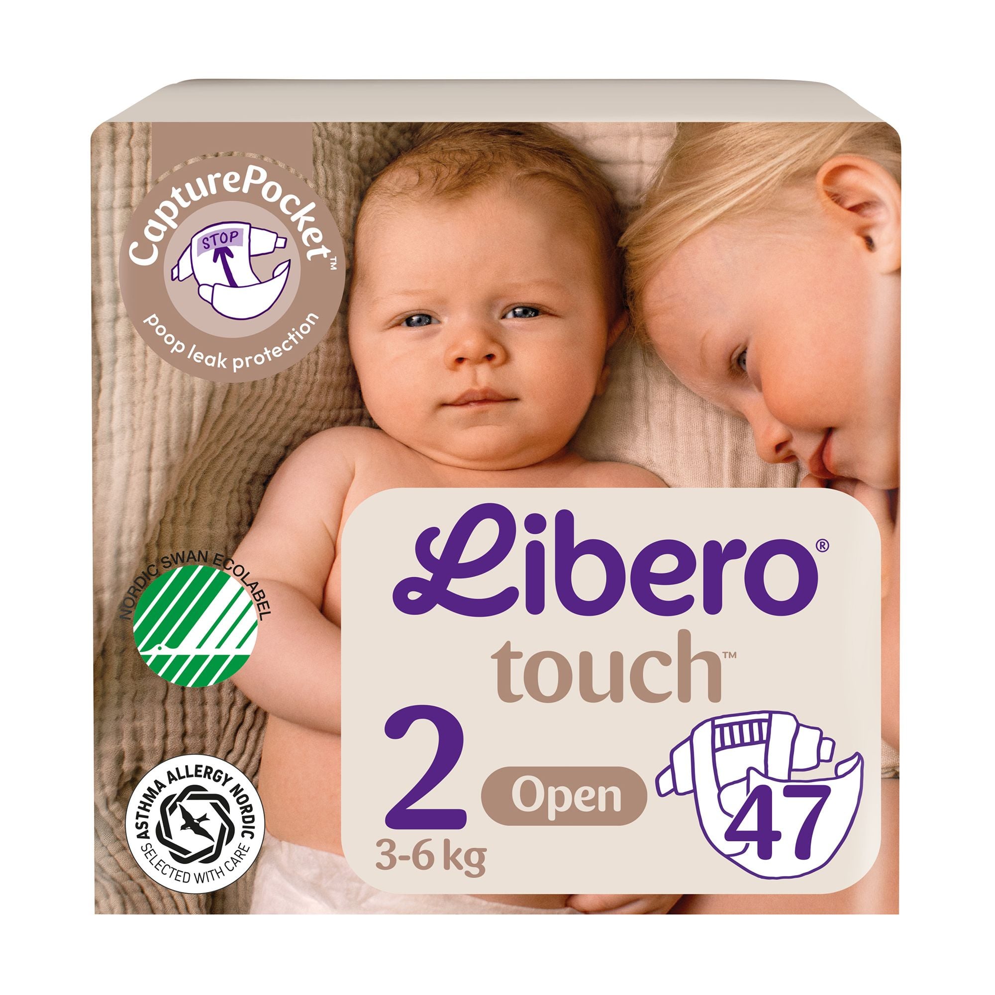 Підгузки Libero Touch розмір 2 (3-6 кг), 47 шт — купити на EVA.UA ...