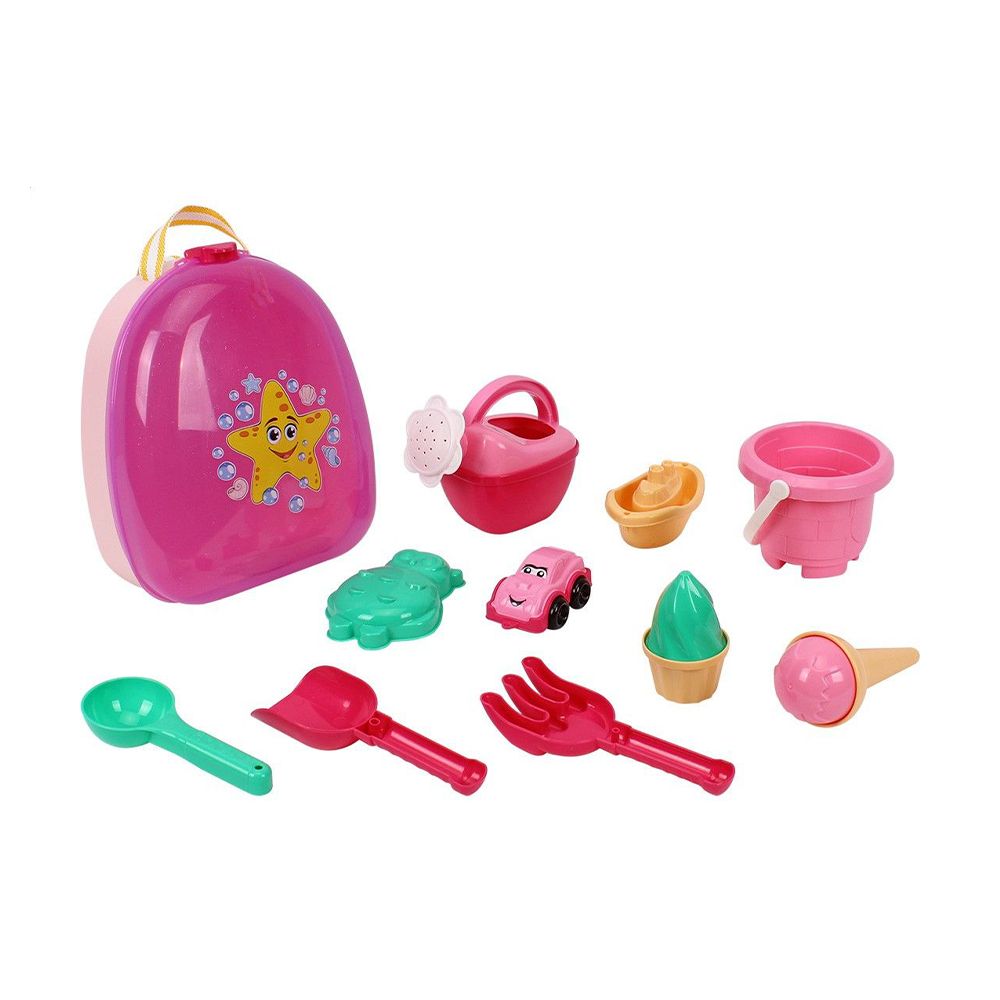 Ігровий набір Technok Рюкзак для гри з піском для дівчаток 11 деталей від 3 років 0310