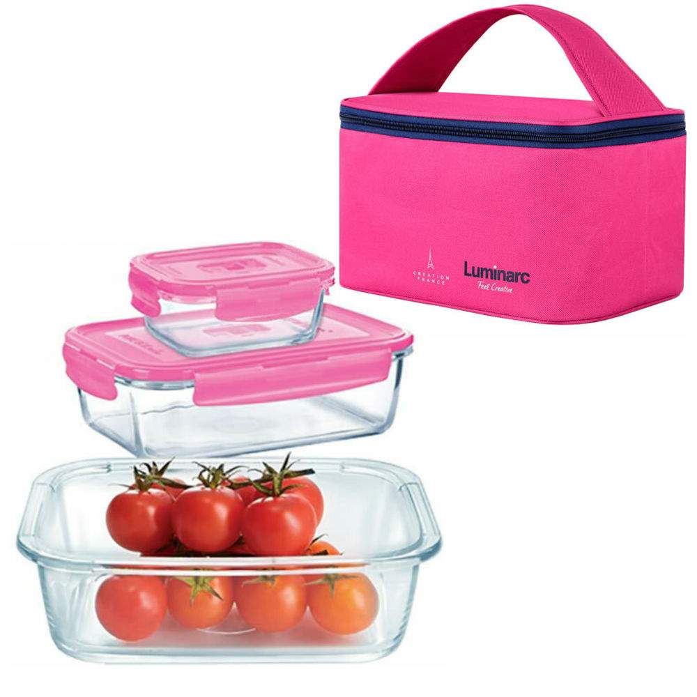 Набір контейнерів із сумкою LUMINARC PURE BOX ACTIVE 3 шт P9972 ...