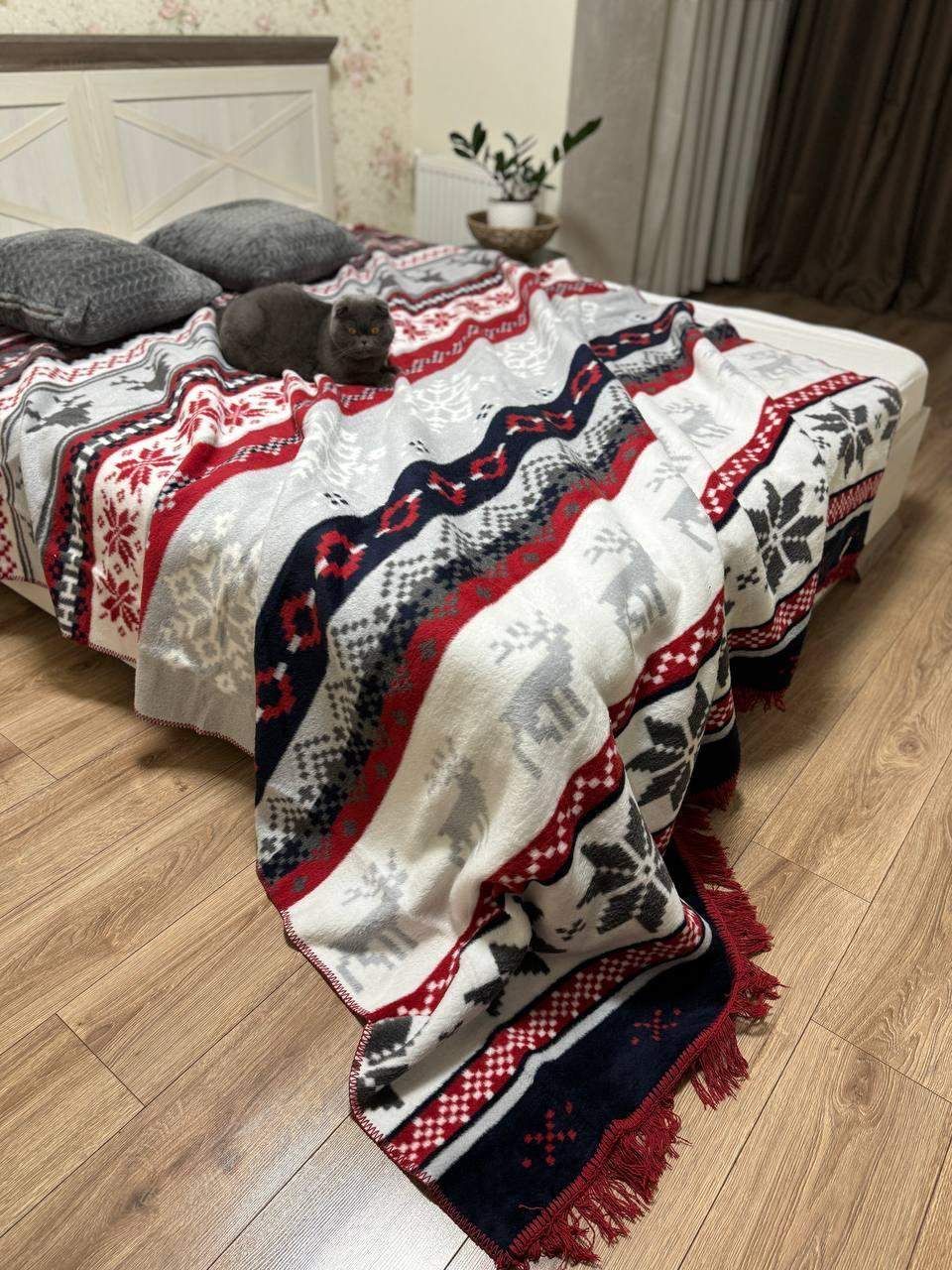 Плед Bridge Обрамлення зимовий євро 60 бавовна 200 х 220 см 1135534