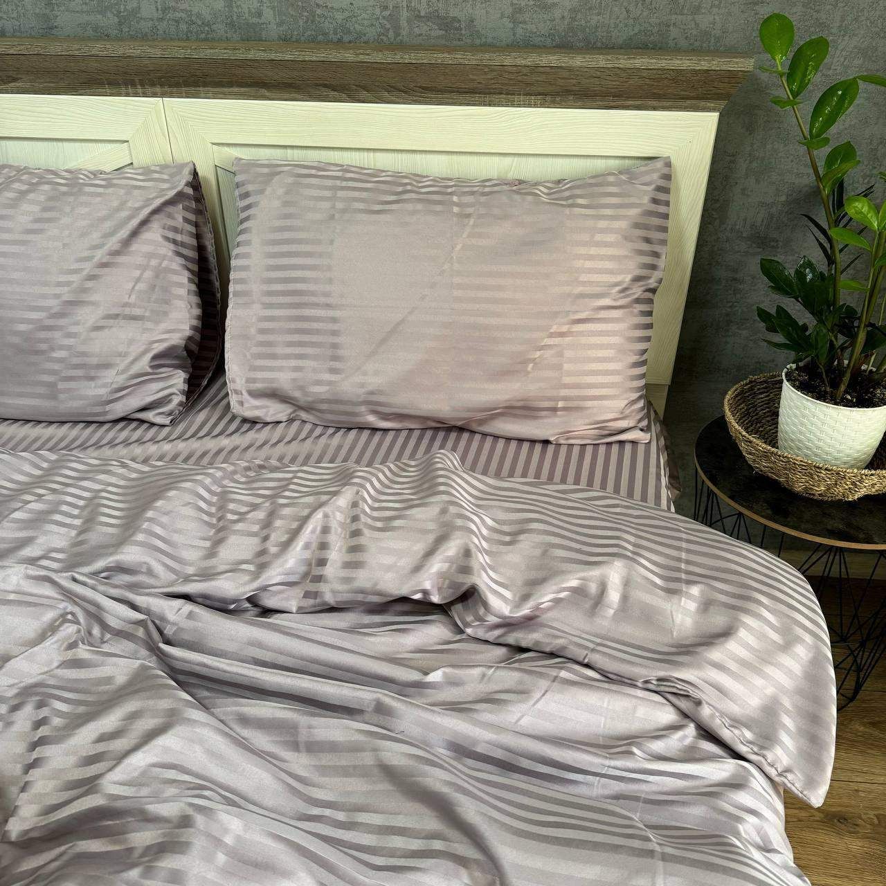 Постільна білизна Однотонний ліловий простирадло резинка 200х180х20 ...