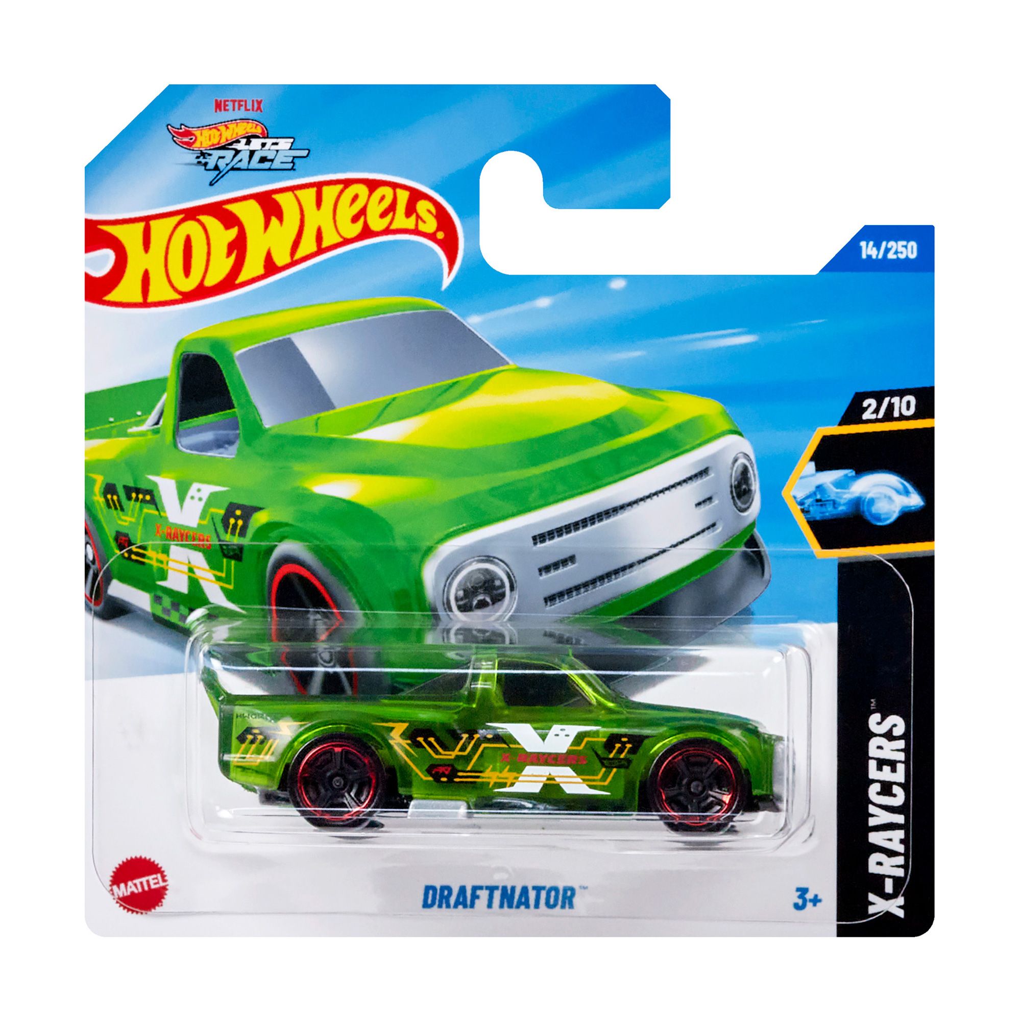 Базовый автомобиль Hot Wheels Draftnator, зеленый с белым, от 3 лет, 11*3.5*11 см (5785 ...