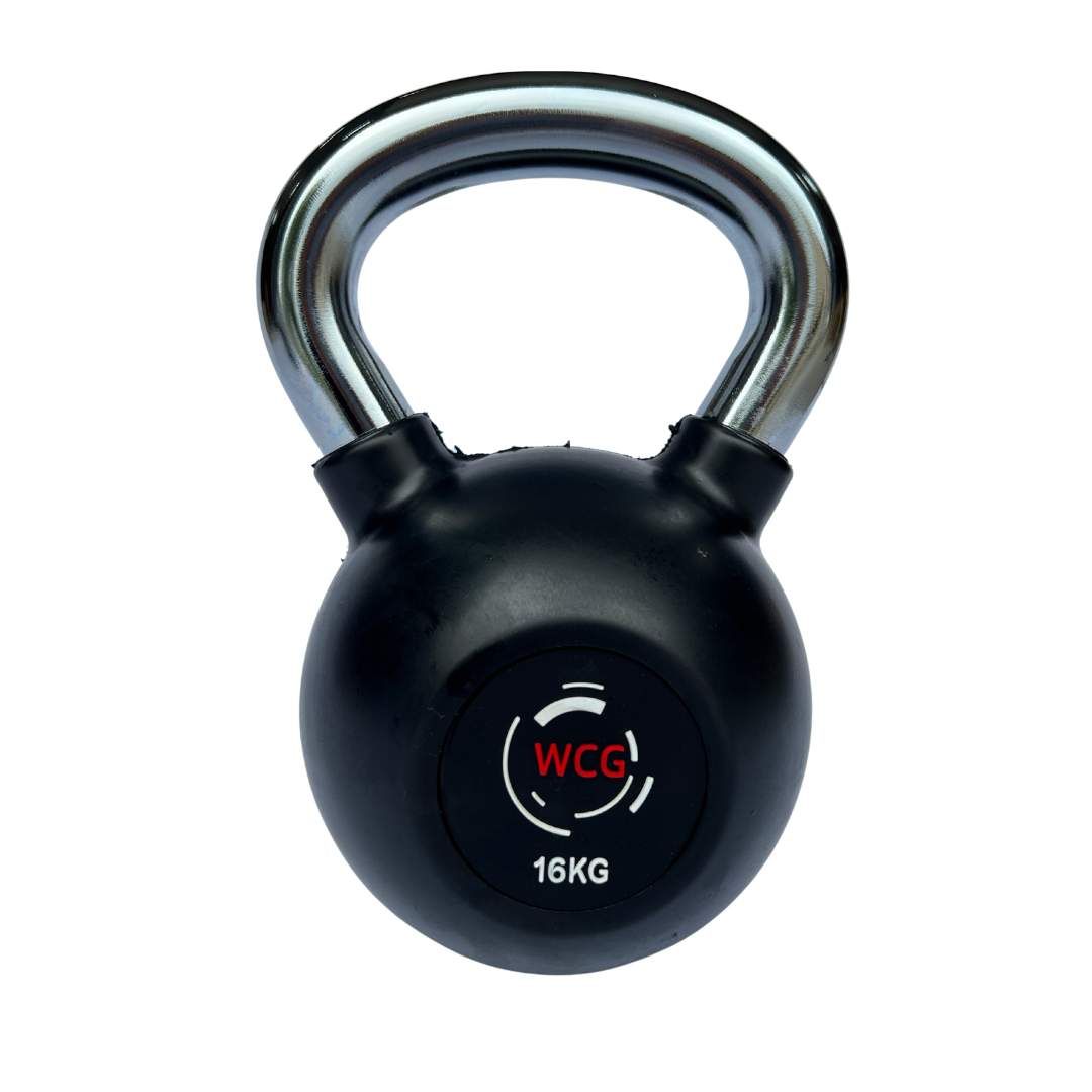Гиря гумова з хромованою ручкою WCG 16 КГ (1153034) — купити на EVA.UA — ціна 3083 грн