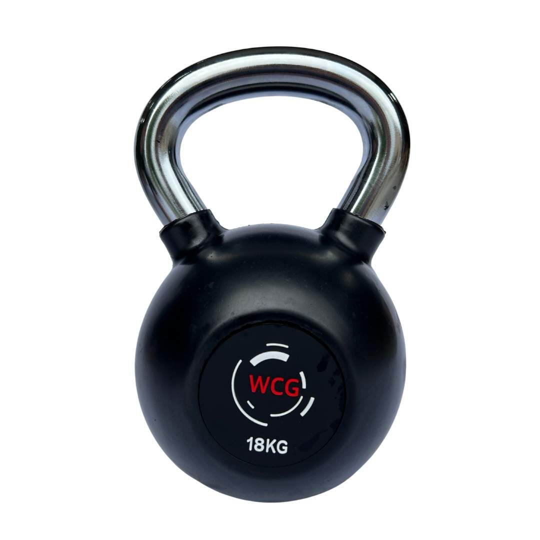 Гиря гумова з хромованою ручкою WCG 18 КГ (1153035) — купити на EVA.UA — ціна 3468 грн