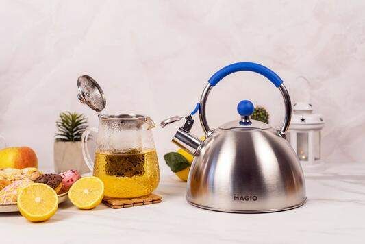 Чайник зі свистком MAGIO/MG-1190/2.5л/ІНДУКЦІЯ (1154437) — купити на EVA.UA — ціна 602 грн