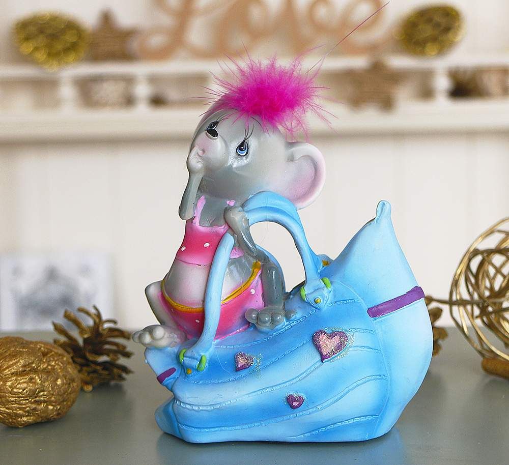 Копилка мышка с сумочкой 12 14 7 см Гранд Презент 026 A 044 2 1158259 — купить на Eva Ua