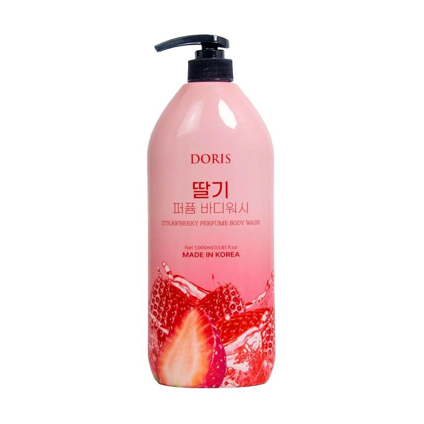 Парфумований гель для душу Doris Strawberry Perfume Body Wash, 1 л ...