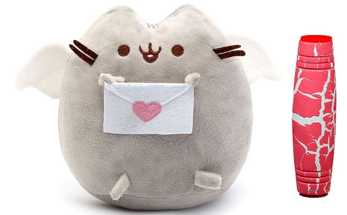 Комплект М'яка іграшка кіт з листом Pusheen cat і Антистрес іграшка ...