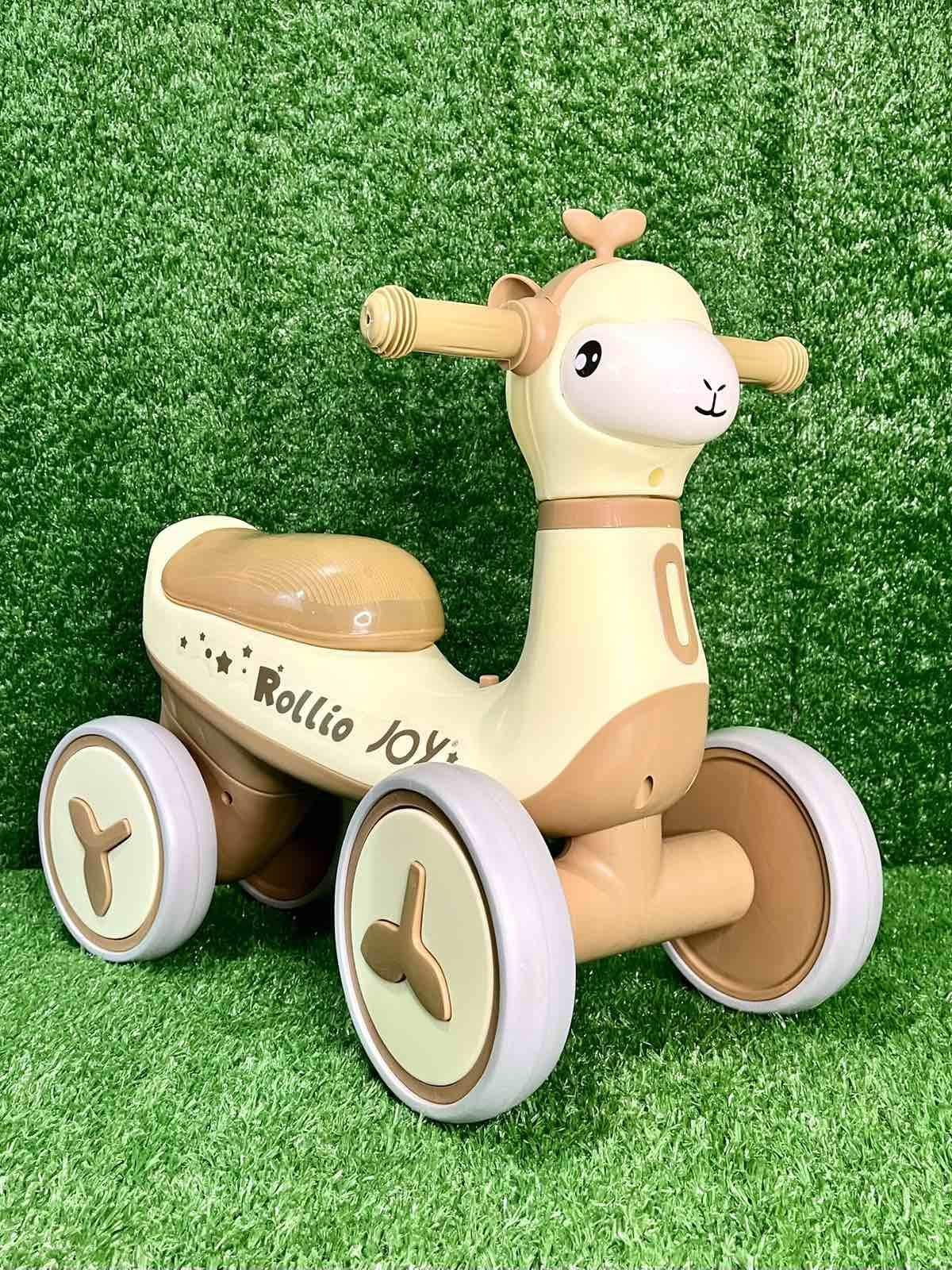 Біговел - толокар JOY музика укр озвучка підсвічування Бежевий (JS-31245) (1173043) — купити на ...