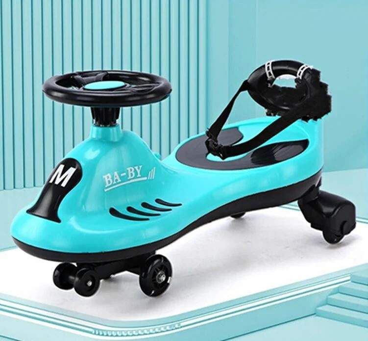 Каталка-толокар JOY колеса PU зі світлом музикою укр озвучка захисний ремінь спинка Бірюзовий ...