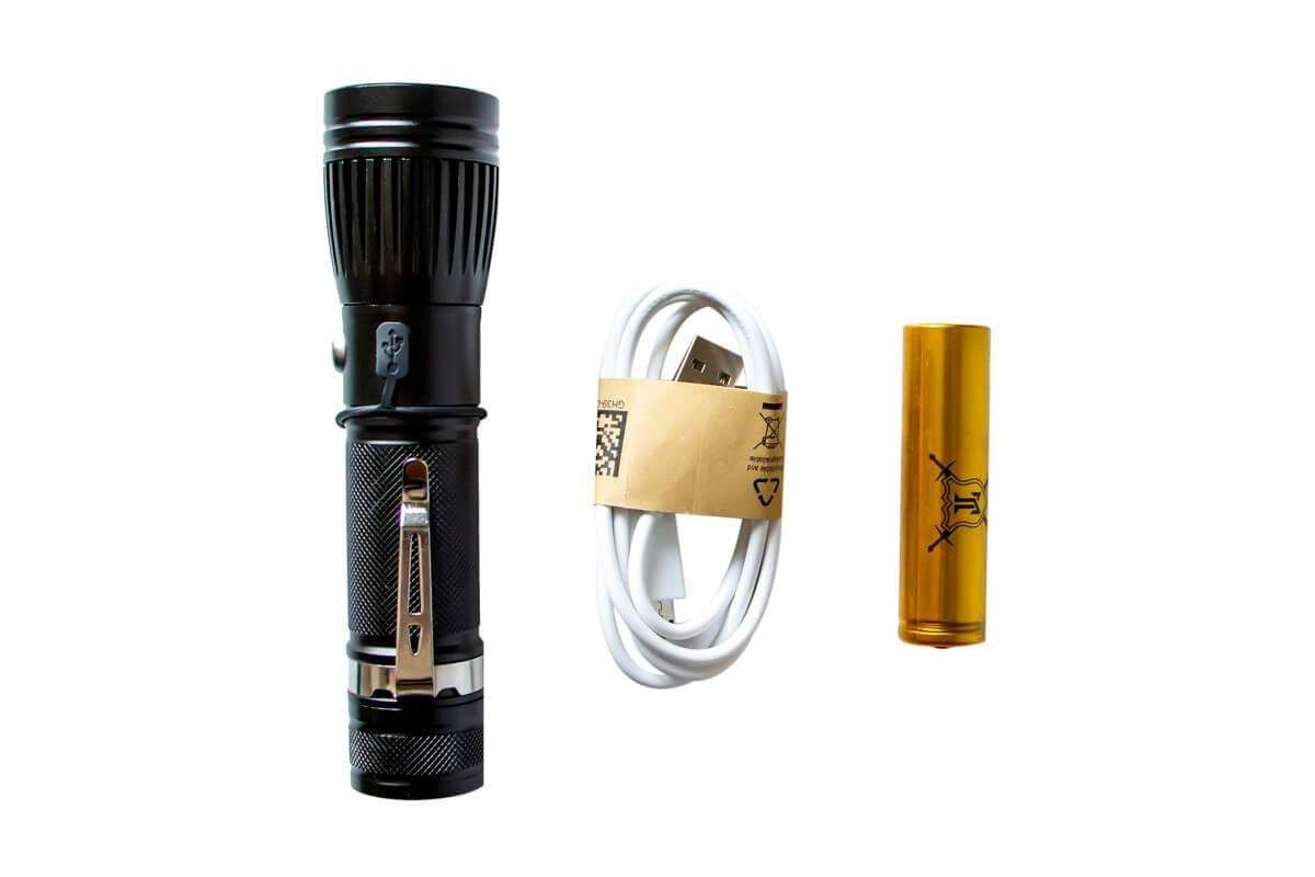 Потужний яскравий світлодіодний ручний акумуляторний ліхтар BL-W545 ...