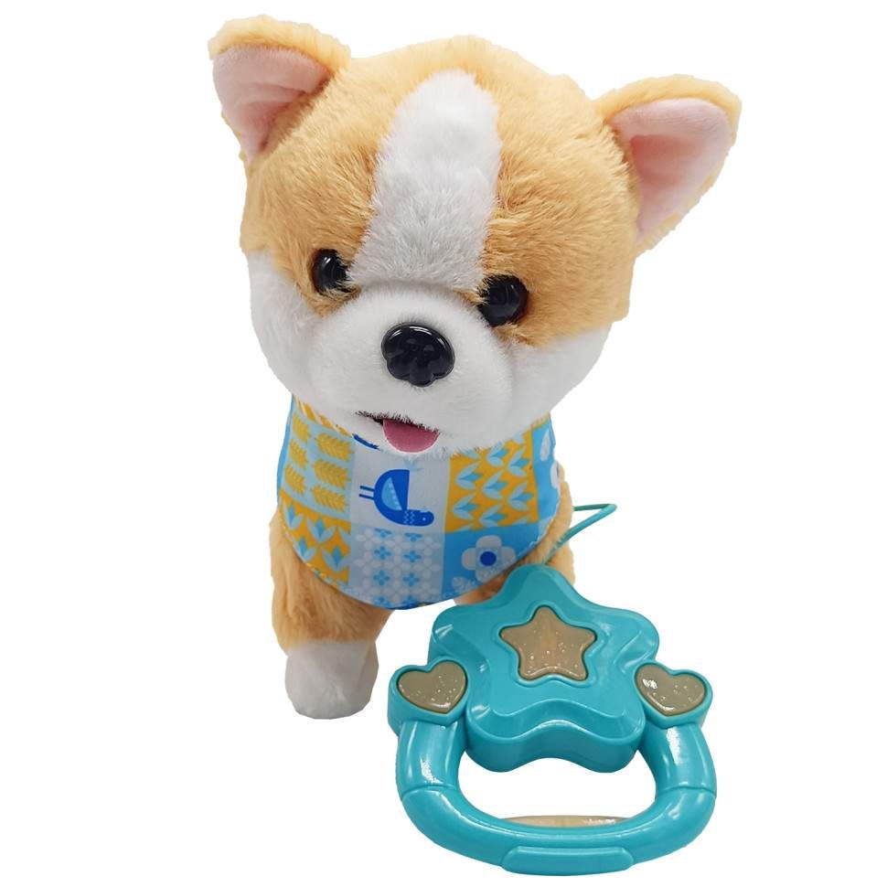 Дитяча інтерактивна іграшка "Собака" M 5841 I UA(Orange) музика, ходить, рухає хвостом Limo Toy ...