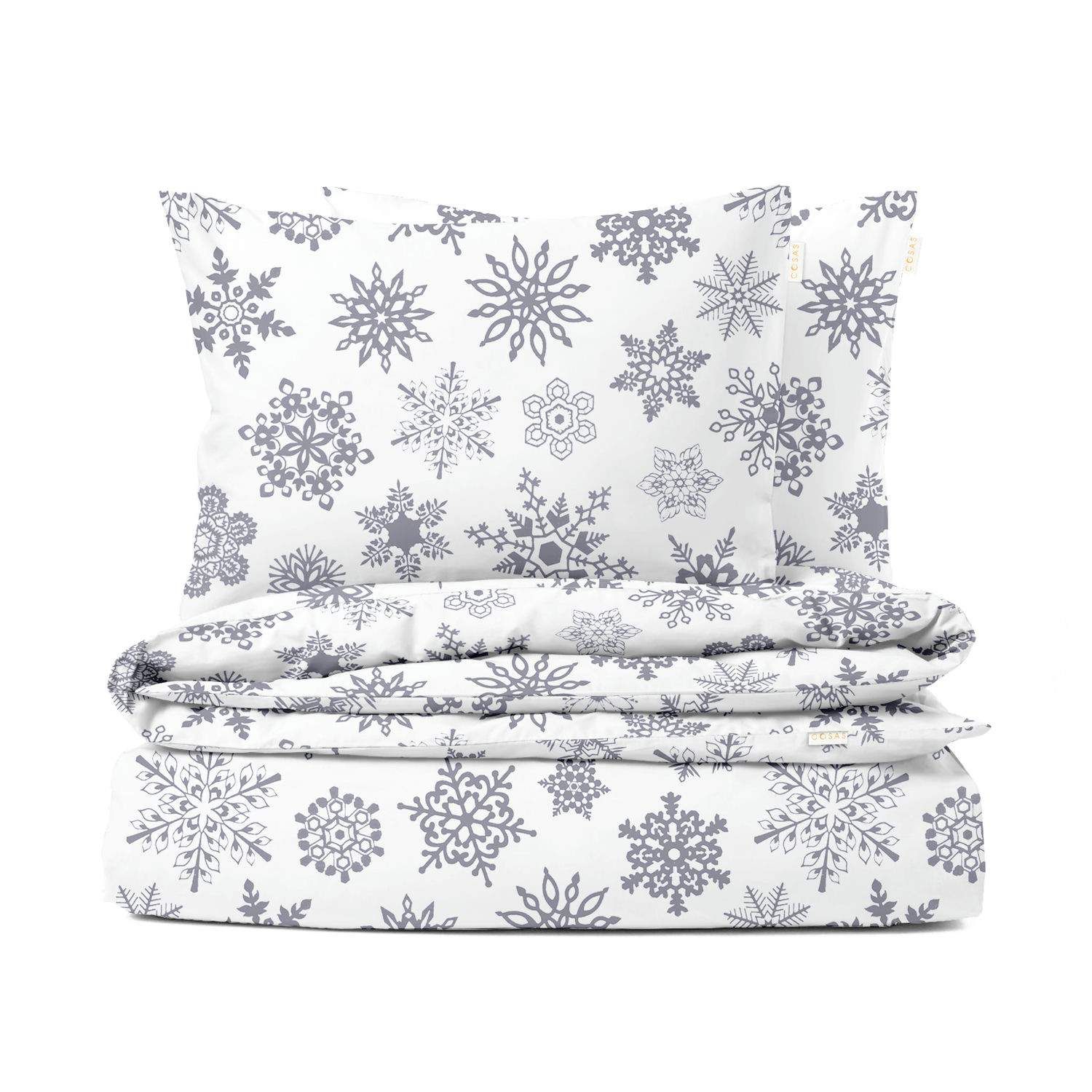 Євро постіль без простирадла SNOWFLAKES CS2 COSAS (4822052374238 ...