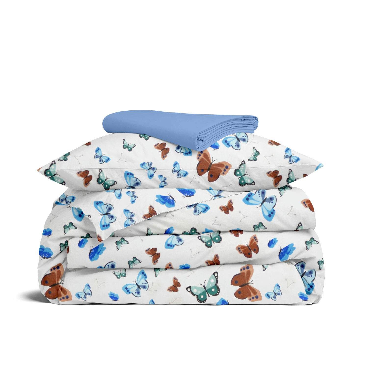Підліткова постільна білизна з простирадлом на резинці BUTTERFLY CS19 ...