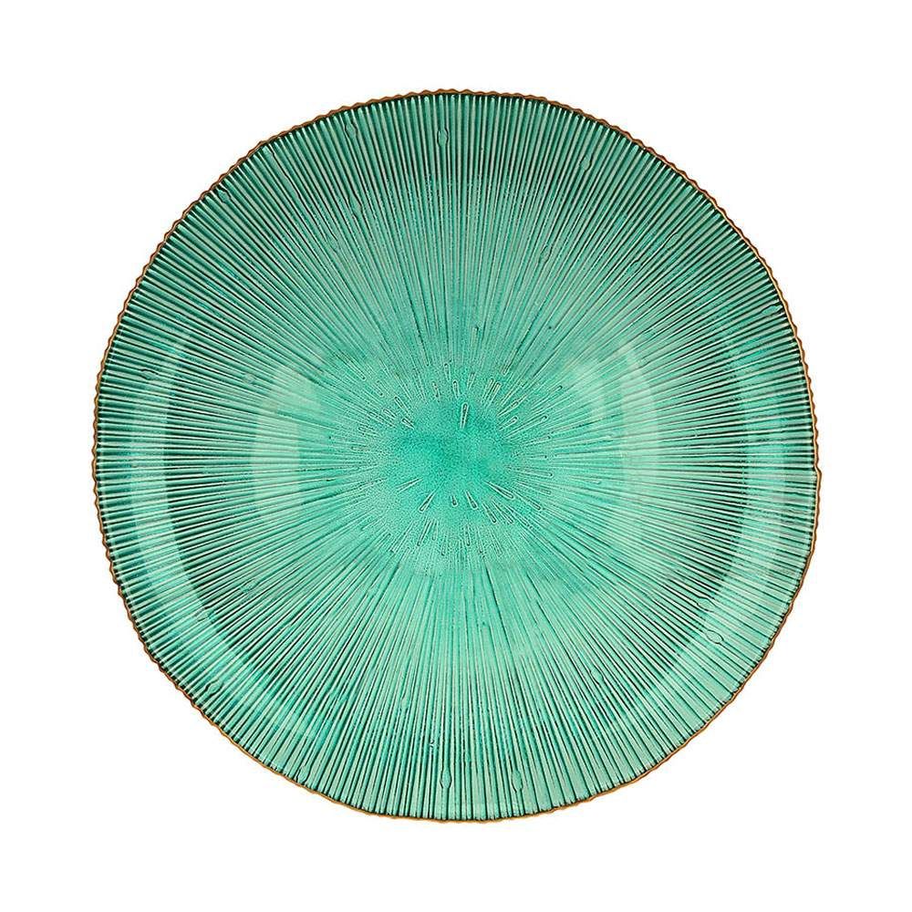 Блюдо 33 см BonaDi Fleur изумрудное стекло (. 992-180) (1198743) — купить на EVA.UA — цена 499 грн