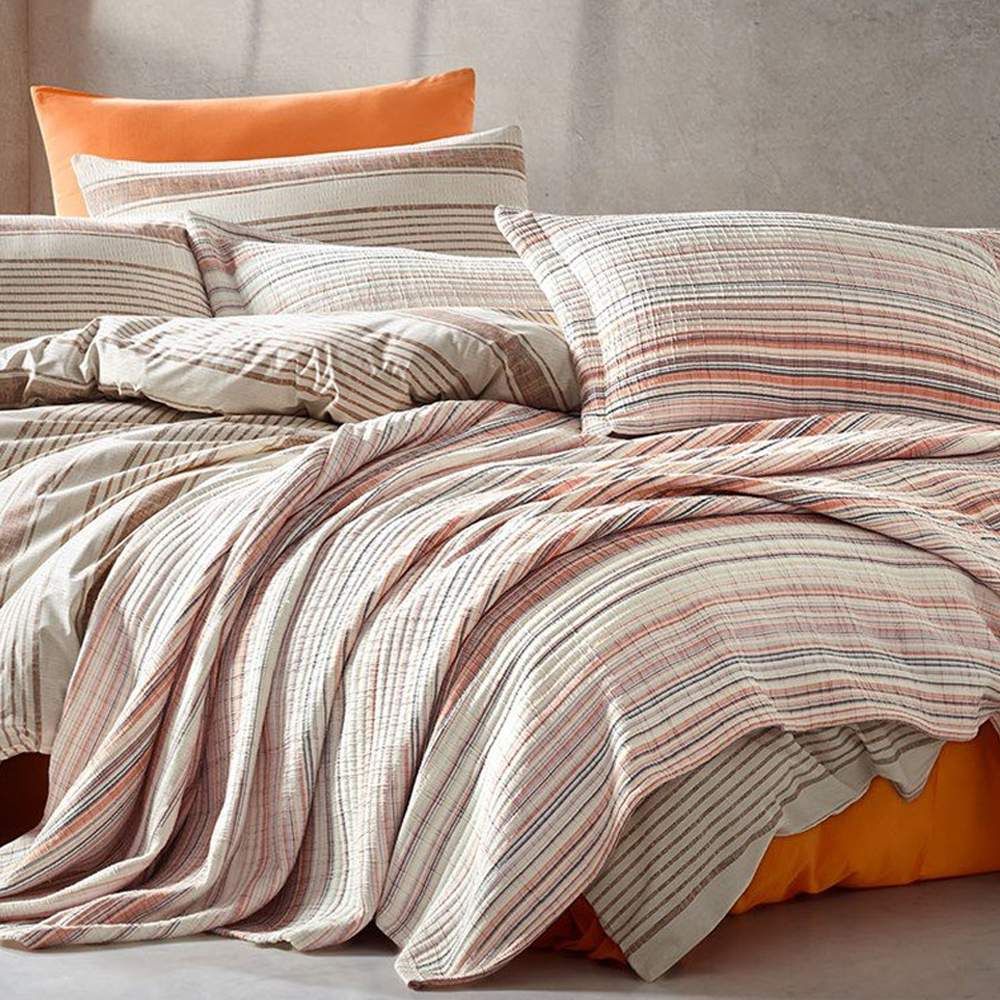 Комплект постельного белья евро Istambul Home Naturalist покрывало с ...