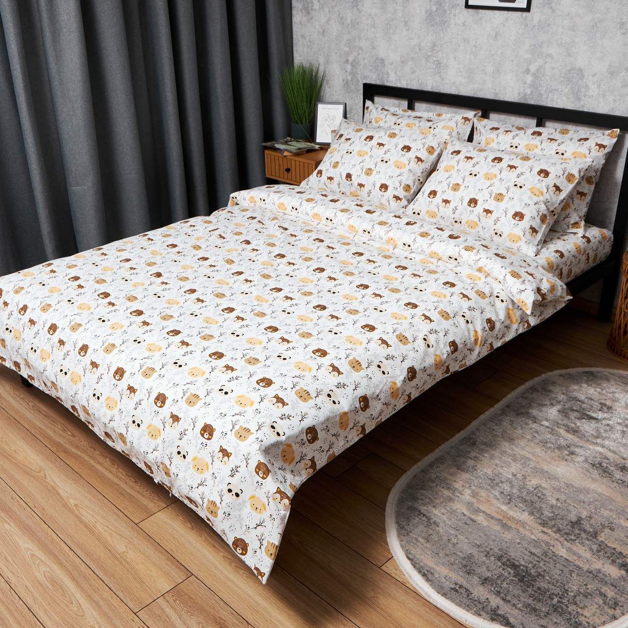 Пододеяльник Moon&Star Бязь Gold Люкс Jungle Joy Евро 200 x 220 см ...