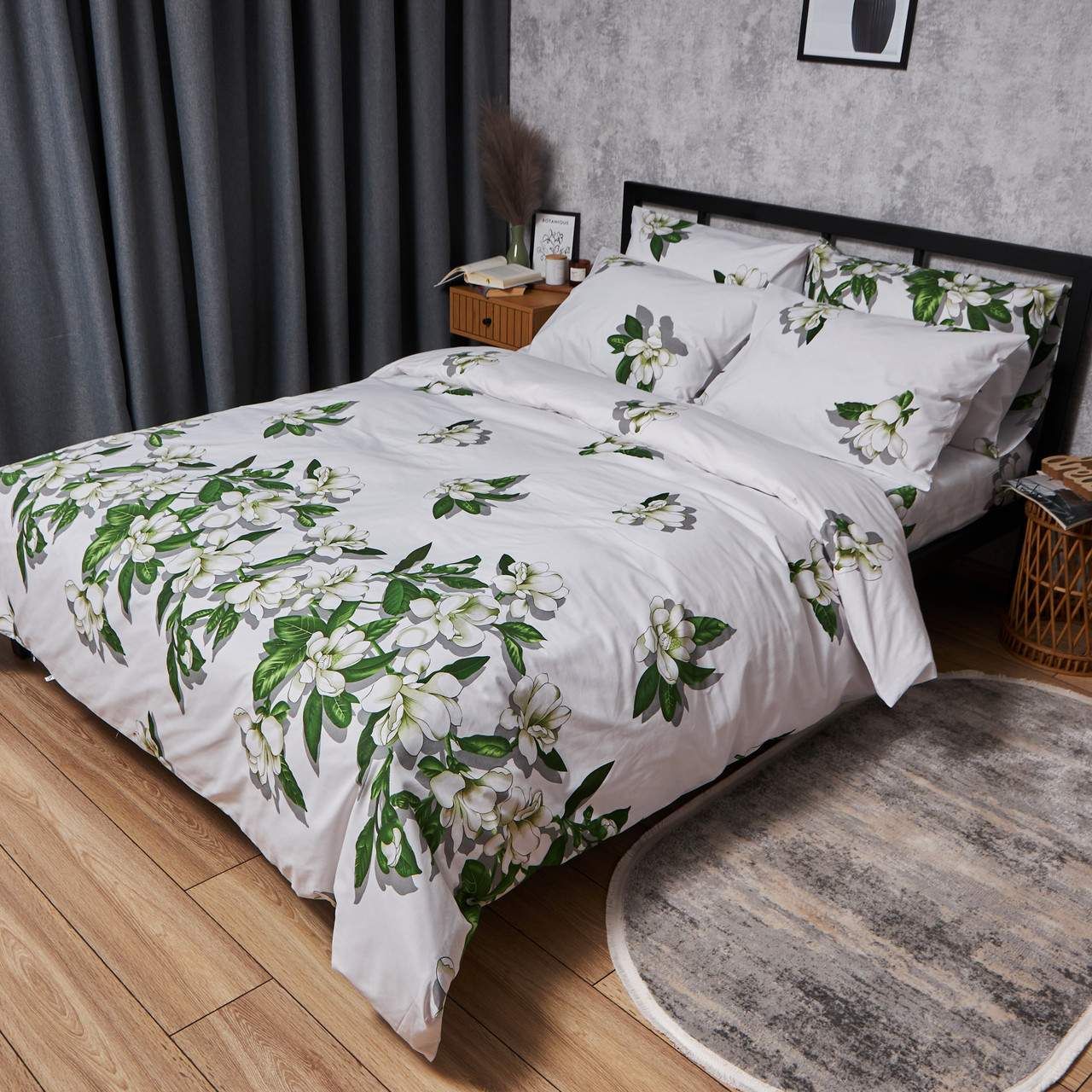 Підковдра Moon&Star Бязь Gold Люкс Wisteria White Євро 200 x 220 см ...