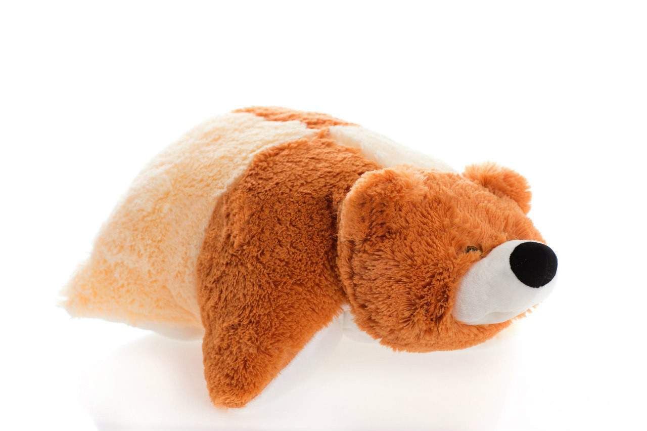 Подушка Ведмедик 55 см Alina Персиковий (2000001284377) (1206978 ...