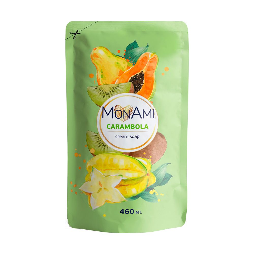 Рідке крем-мило MonAmi Carambola Cream Soap, 460 мл (дойпак) — купити ...