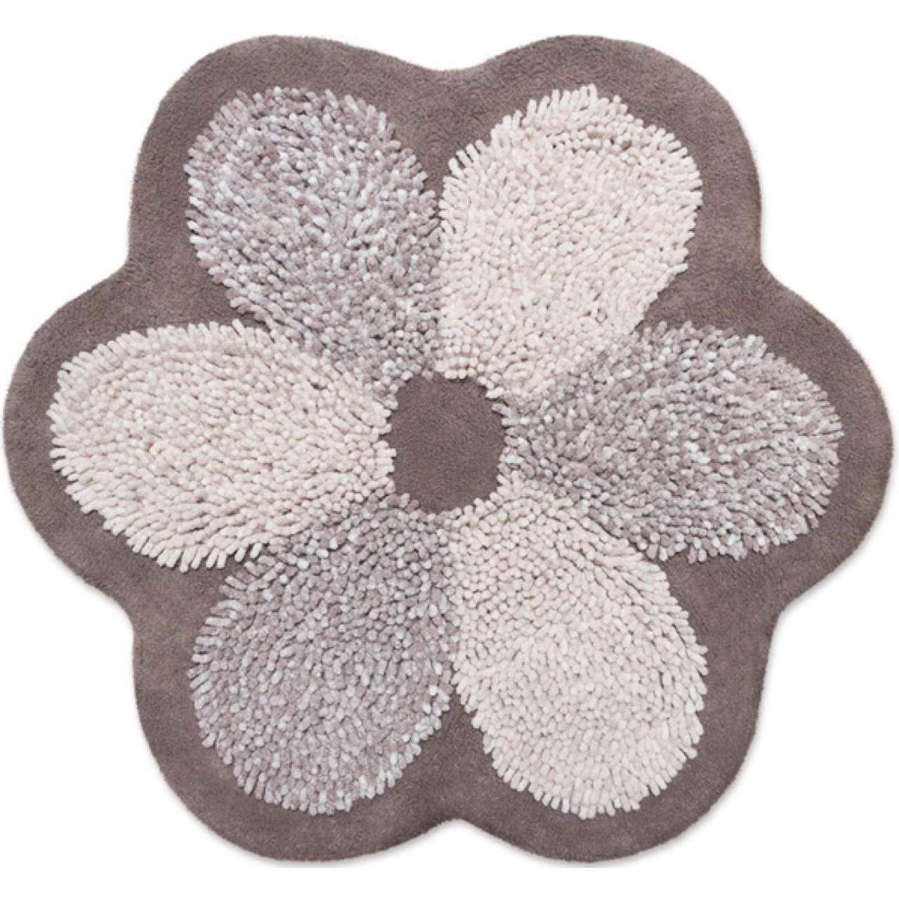 Килимок для ванної/приліжковий PHP Flower Tortora 75х75 см коричневий ...