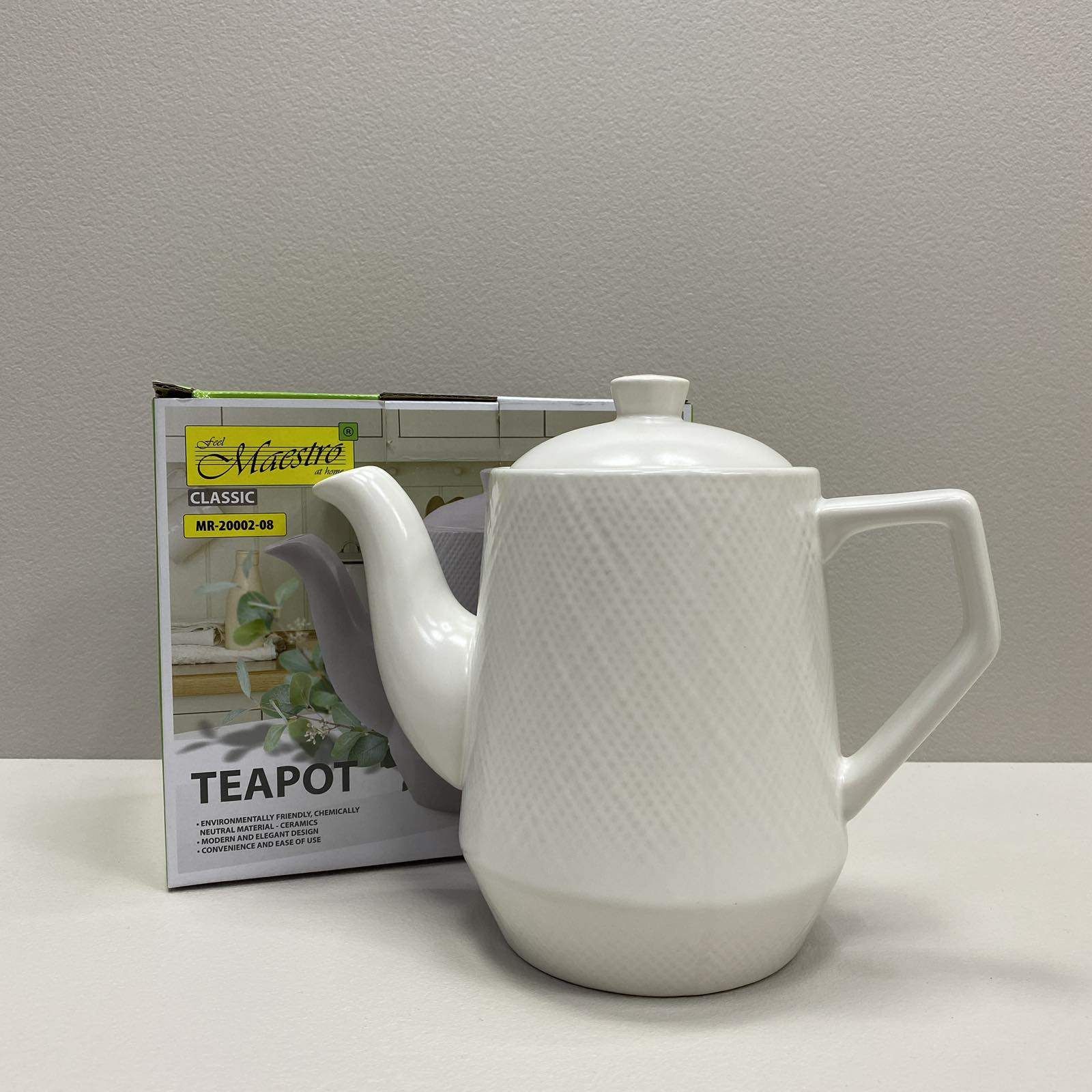 Чайник для заварювання 800 мл керамічний Maestro MR-20002-08 White ...