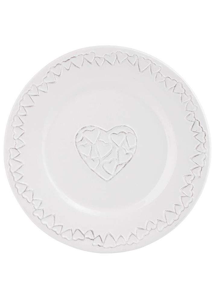Тарелка десертная 19,5 см "Сердца" ELISEY 010AS белая (1227035) — купить на EVA.UA — цена 239 грн