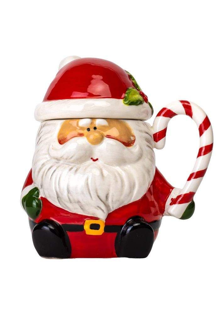 Чашка Санта Клаус 450 мл 6021-004 Elisey червоний з білим (1227168) — купити на EVA.UA — ціна ...