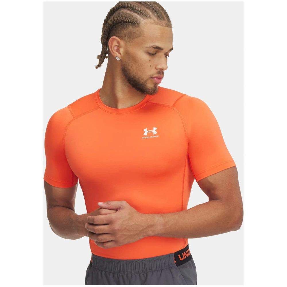Мужская Футболка компрессионная UA HG Armour Comp SS Оранжевый S (1361518-847 S) (1241788 ...