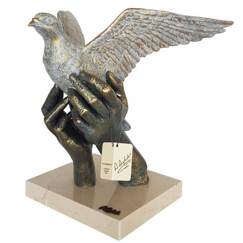 Скульптура керамічна Anglada Голуб миру H 32 см 1243782 — купити на Eva Ua — ціна 14657 грн