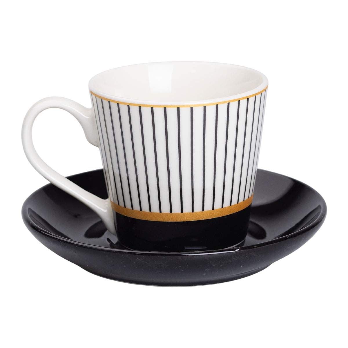 Керамическая чашка с блюдцем 200 (мл) для чая и кофе RX-N24708WP (1245214) — купить на EVA.UA ...