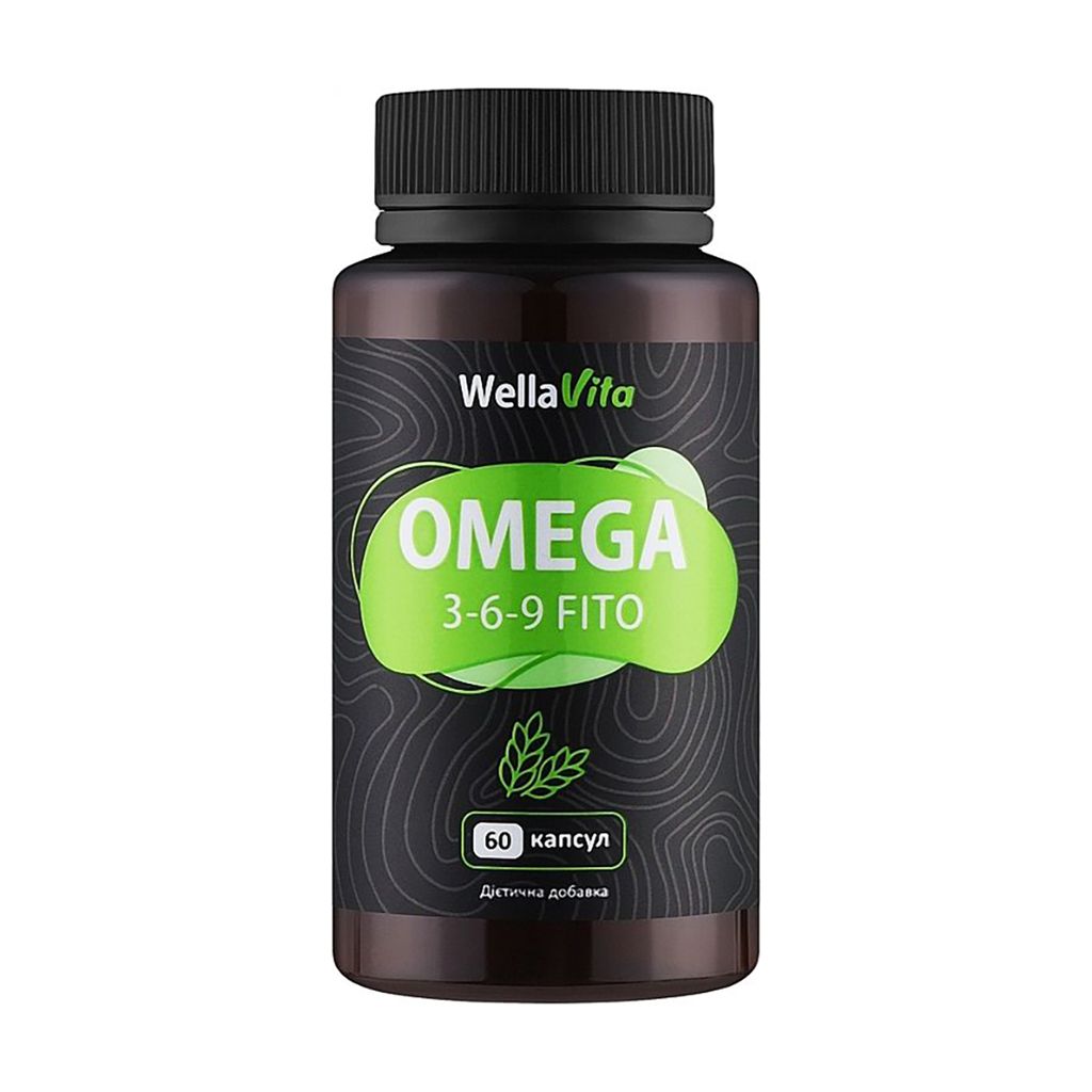 Омега 3-6-9 Wella Vita Omega 3-6-9 Fito, 60 капсул — купити на EVA.UA