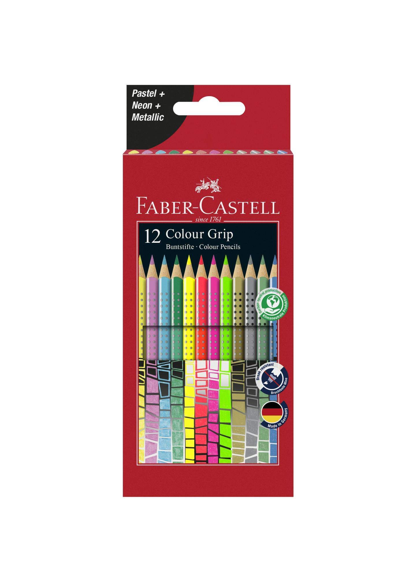 Набір олівців 12 кол. FABER CASTELL Grip (201569) (1253310) — купити на ...