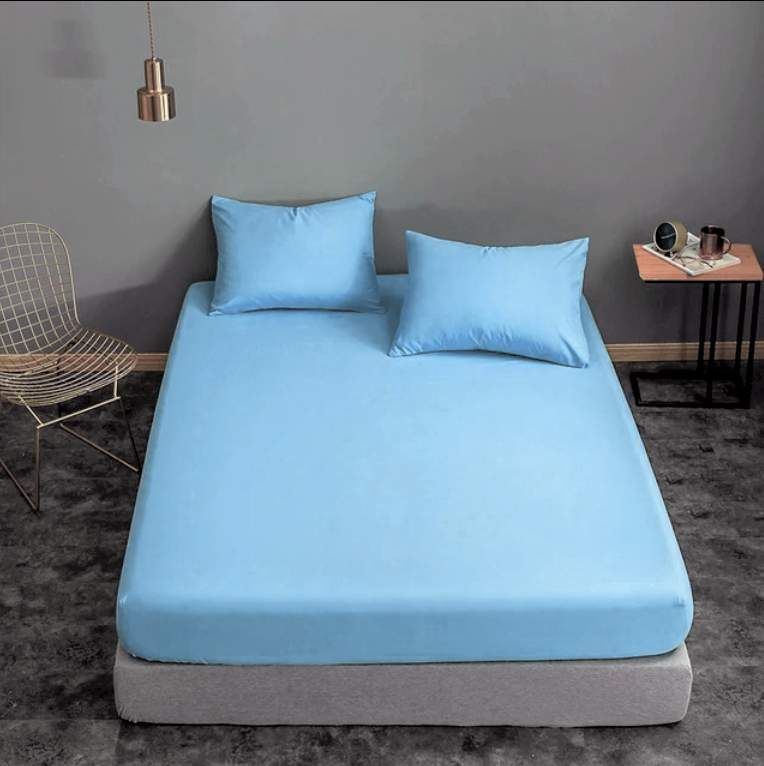 Простынь на резинке 180х200х20см бязь тм Ярослав №7 Голубой (1257104 ...