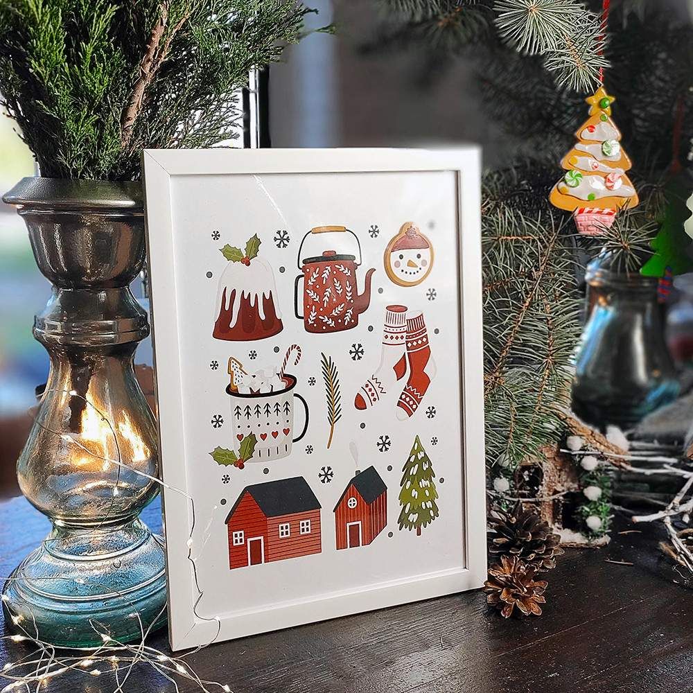 Постер в рамці Новорічний настрій 21х30см A4 Wmt4 20ng006 1263393 — купити на Eva Ua — ціна