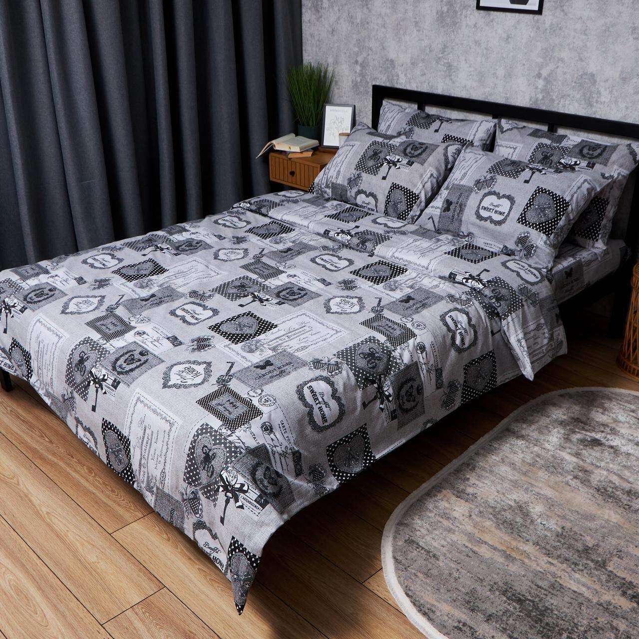 Комплект постельного белья Moon&Star Бязь Gold Люкс Vintage Keys King ...