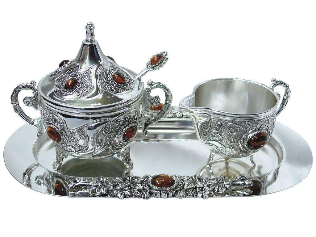 Набор сахарница + молочник на подносе(h-15,29х16,5 см), (466-7534) (1276602) — купить на EVA.UA ...