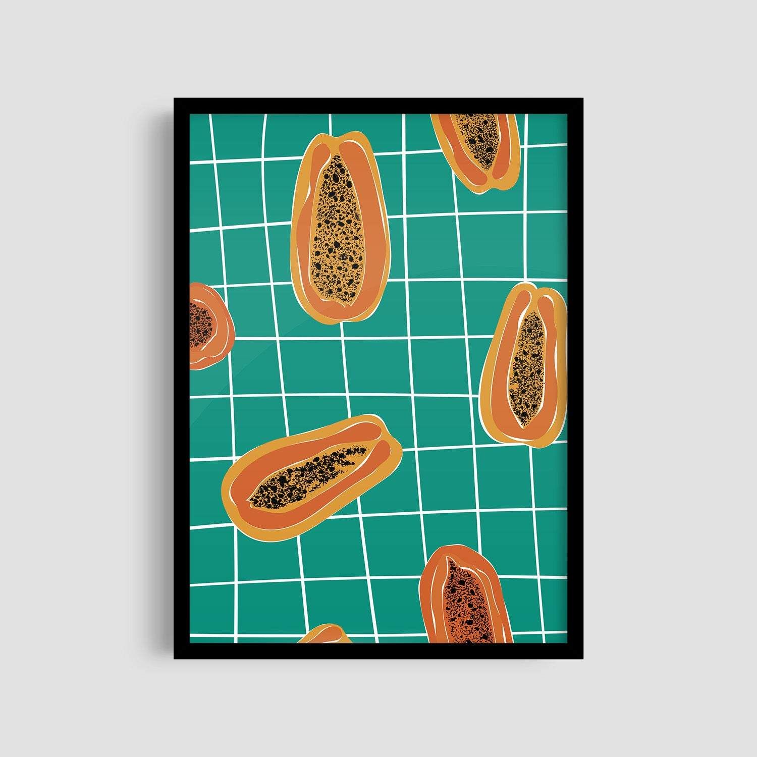 Постер Roomy "Papaya Grid" Без рамки A1 (84.1x59.4 cm.) (1296969 ...