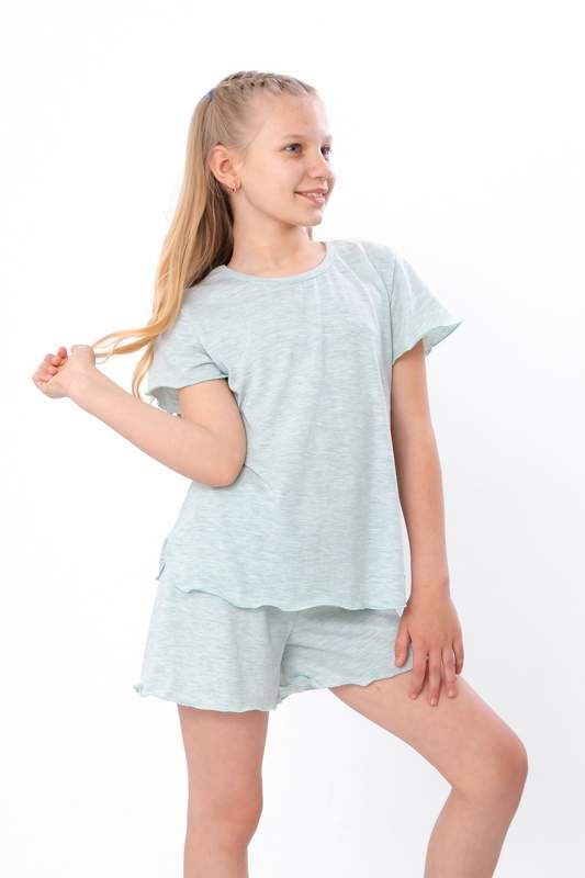 Комплект для дівчинки Носи своє 164 Зелений меланж (p-17147-199874 ...