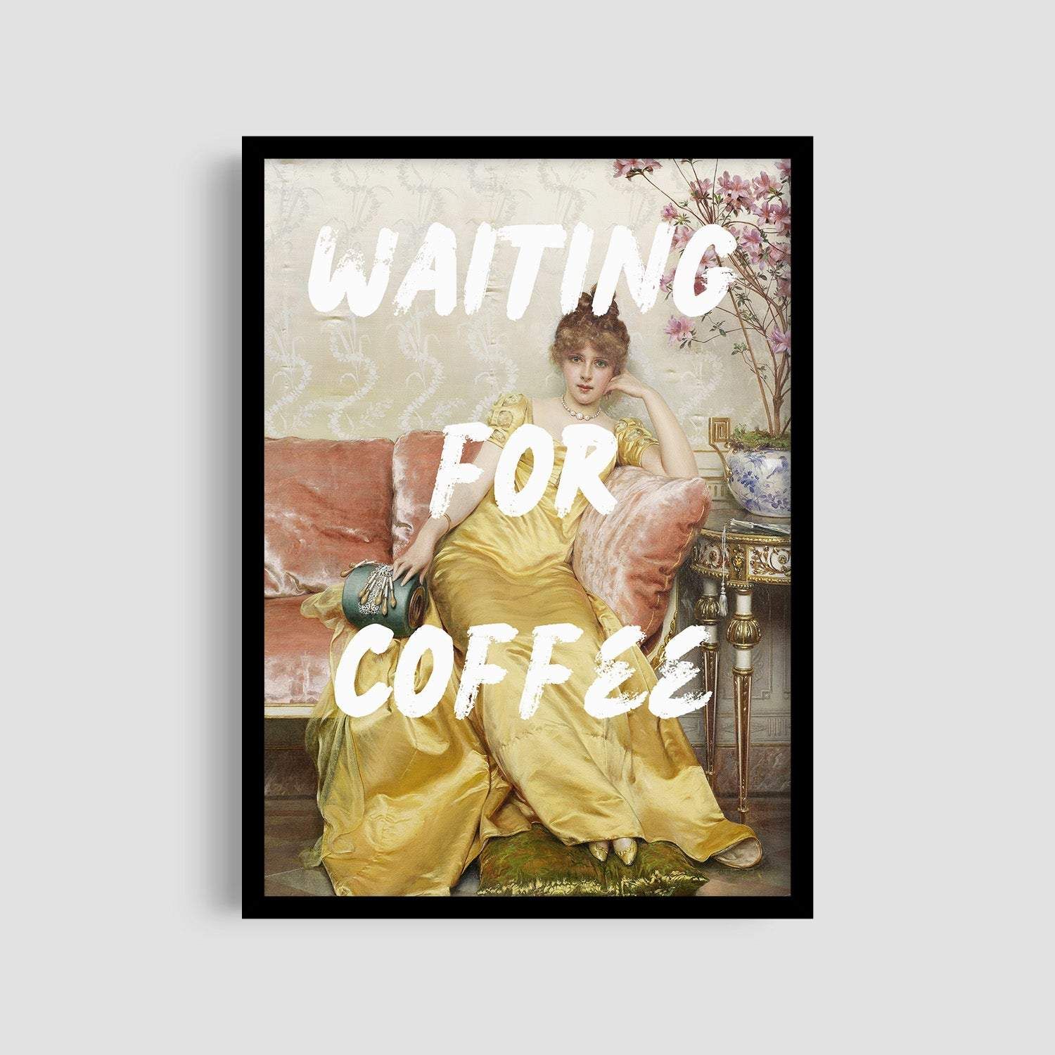 Постер Roomy "Waiting For Coffee" Без рамки A2 (59.4x42 cm.) (1308312 ...