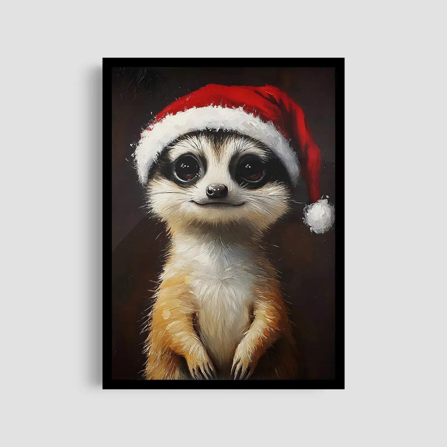 Постер Roomy "Adorable Meerkat" Біла рамка з антибліковим склом A1 (84 ...