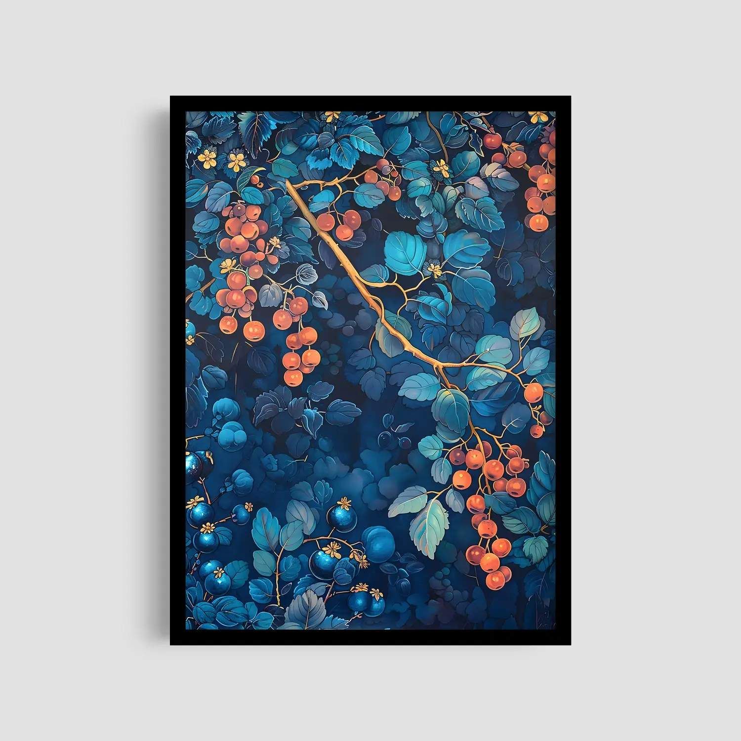 Постер Roomy "Berries" Біла рамка з антибліковим склом A3 (42x29.7 cm ...