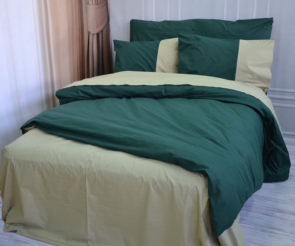 Комплект постільної білизни MERISET 150168181 Двоспальний на резинці ...