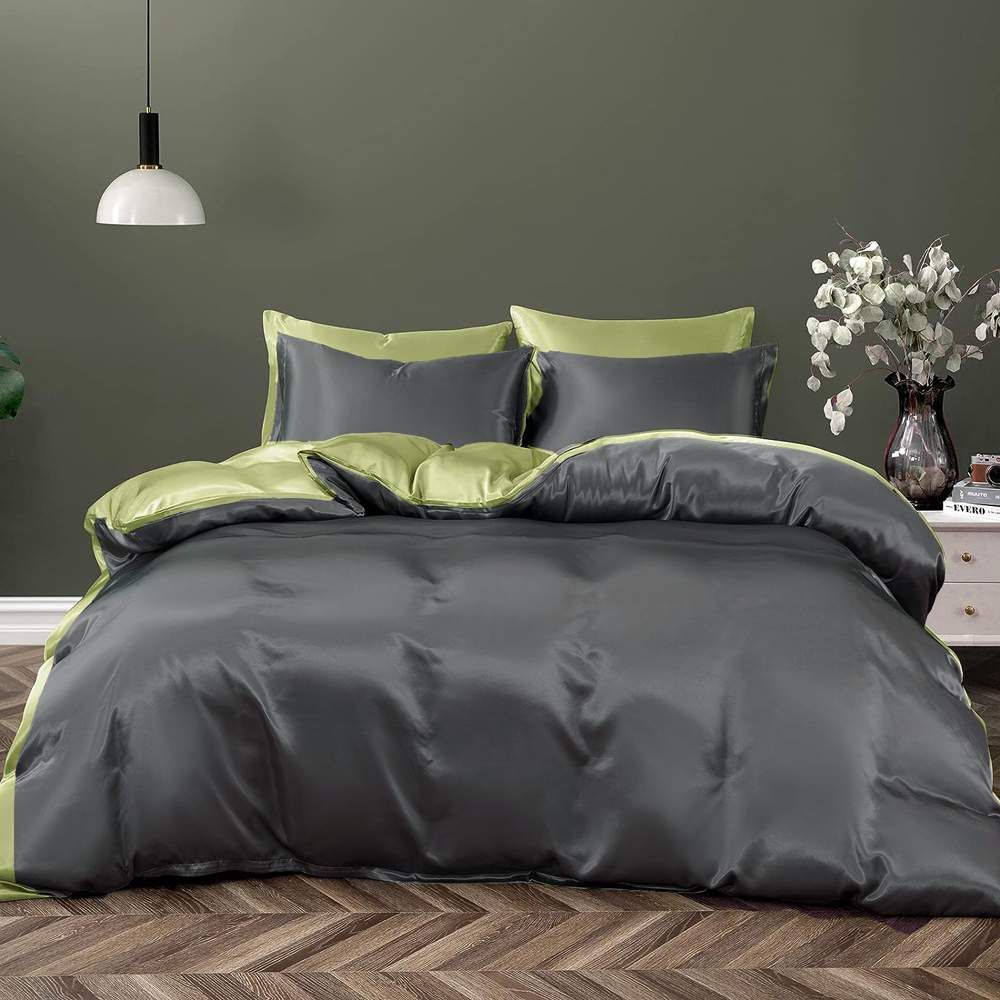 Комплект постільної білизни MERISET 150293181 Двоспальний на резинці ...