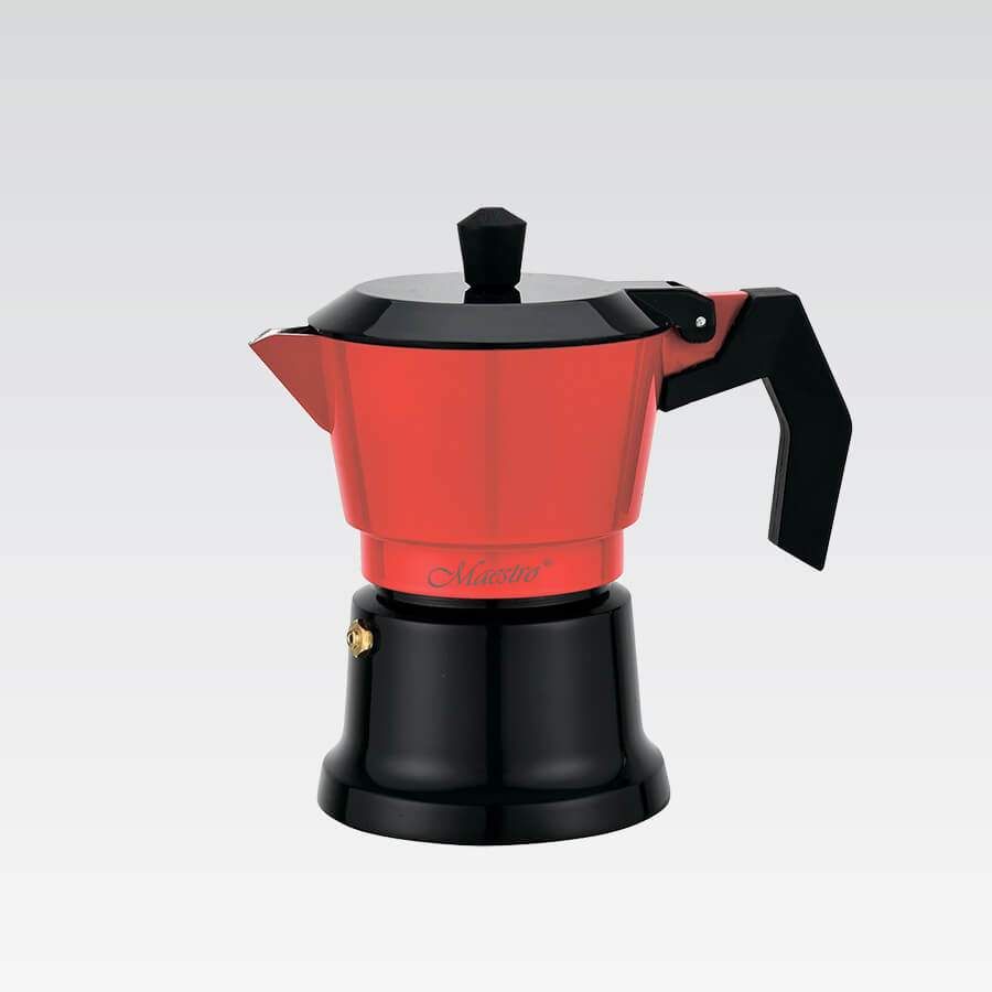 Кавоварка гейзерна Maestro 150 мл Чорно-червоний MR-1657-3 (1334210 ...