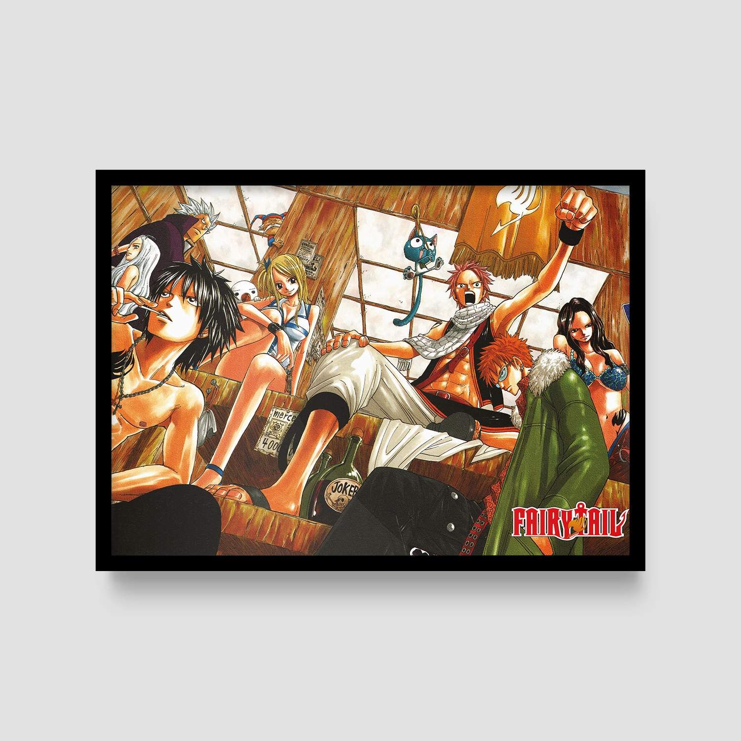 Постер Roomy "Fairy Tail Main Characters" Біла рамка з глянцевим склом ...