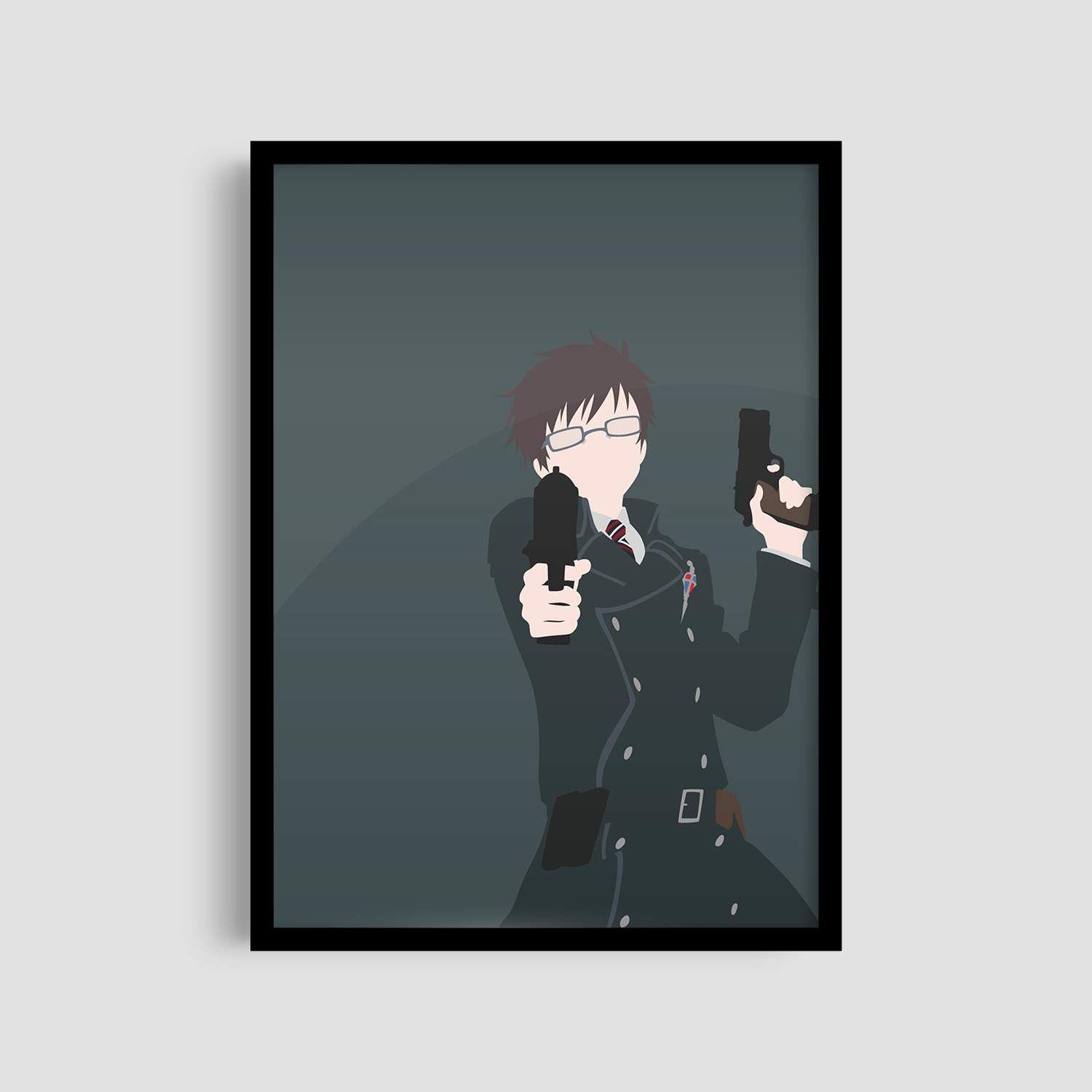 Постер Roomy "Blue Exorcist Duo" Черная рамка с антибликовым стеклом A1 ...