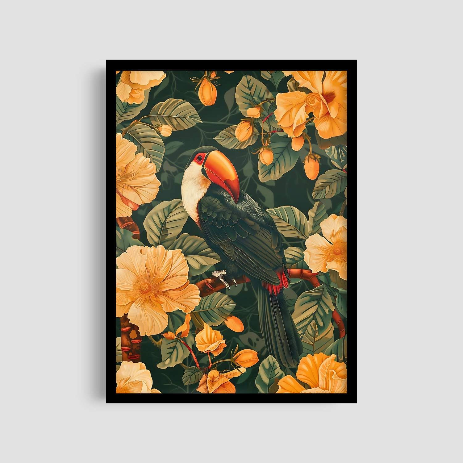 Постер Roomy "Colorful Bird" Без рамки A2 (59.4x42 cm.) (1337470 ...