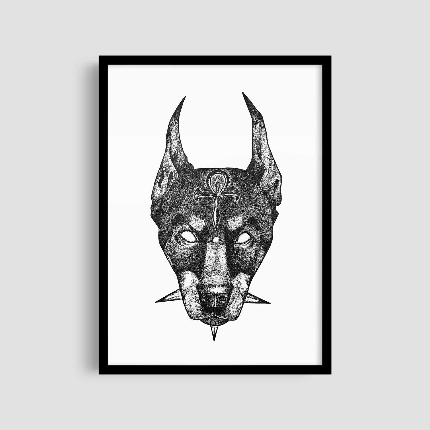 Постер Roomy "Modern Anubis" Черная рамка с глянцевым стеклом A2 (59 ...