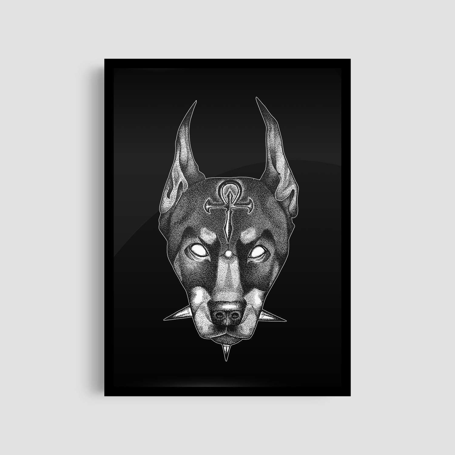 Постер Roomy "Modern Anubis Black" Черная рамка с антибликовым стеклом ...